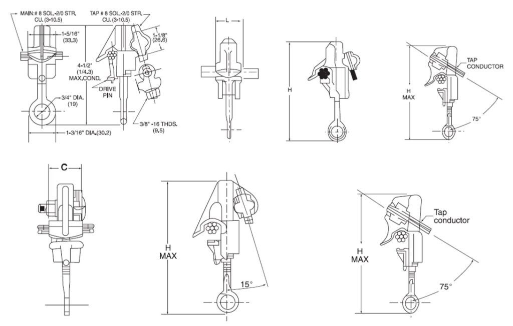 Copper Hot Line Clamp - Copper Earthing Accessories